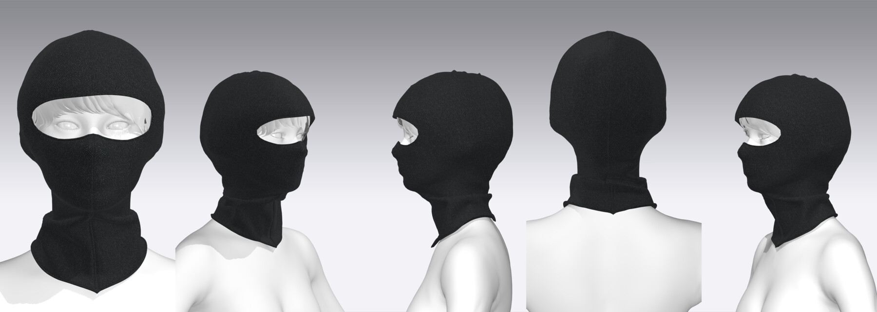 ArtStation - Balaclava Outfits MD CLO 3D zprj project files 3D model ...