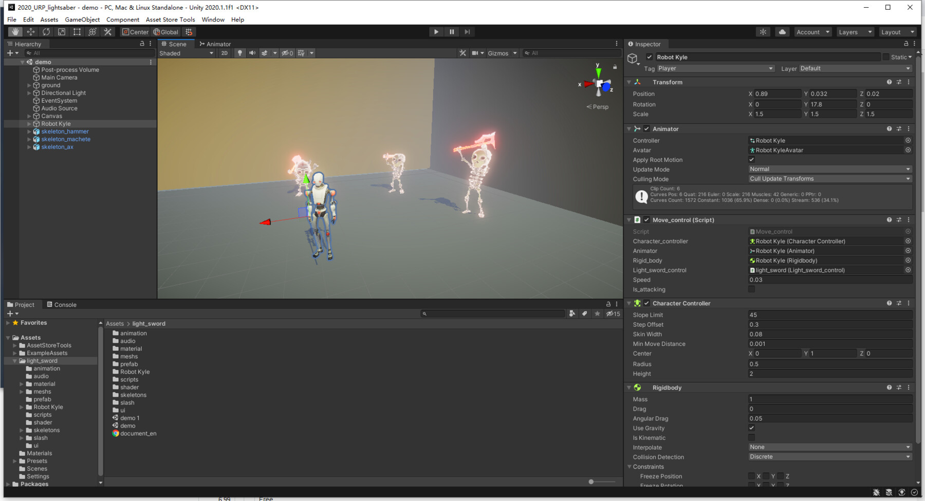 ArtStation - Unity VFX - Lightsaber Effect | Game Assets