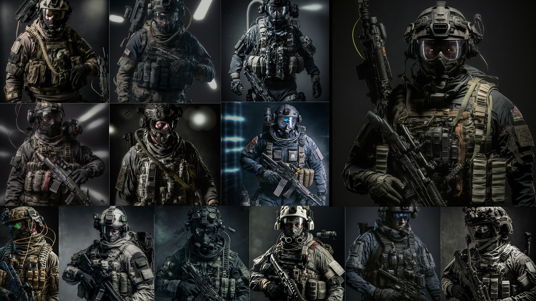 ArtStation - 200 Modern Soldier Illustration Pack Vol.02 | Resources