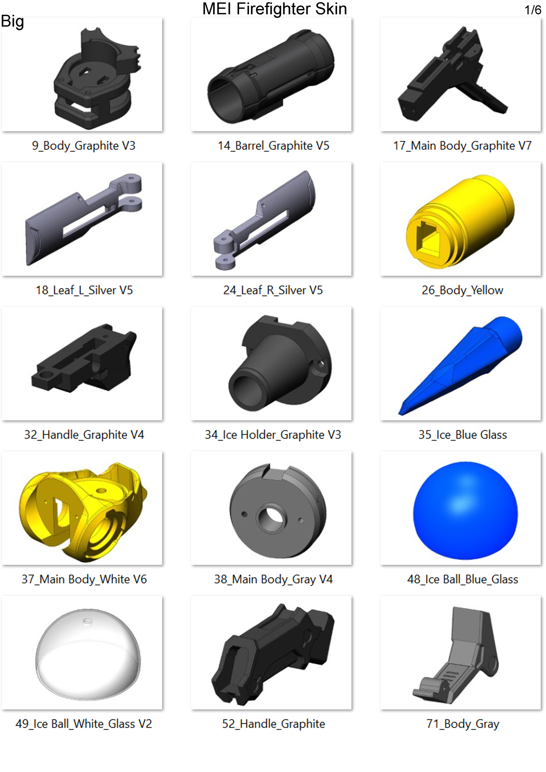 ArtStation - Mei Gun Firefighter Skin - Overwatch - Printable 3d model ...