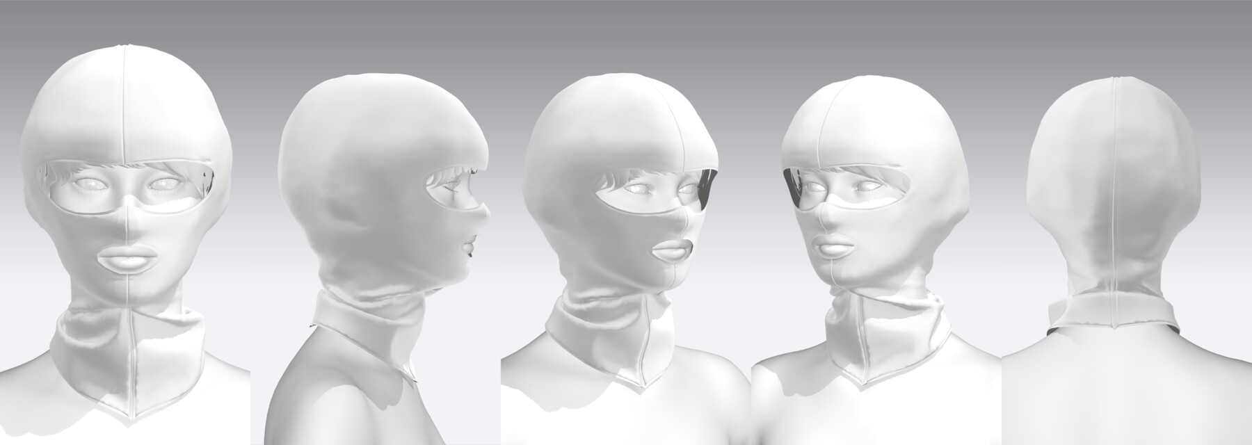 ArtStation - Balaclava Outfits MD CLO 3D zprj project files | Game Assets