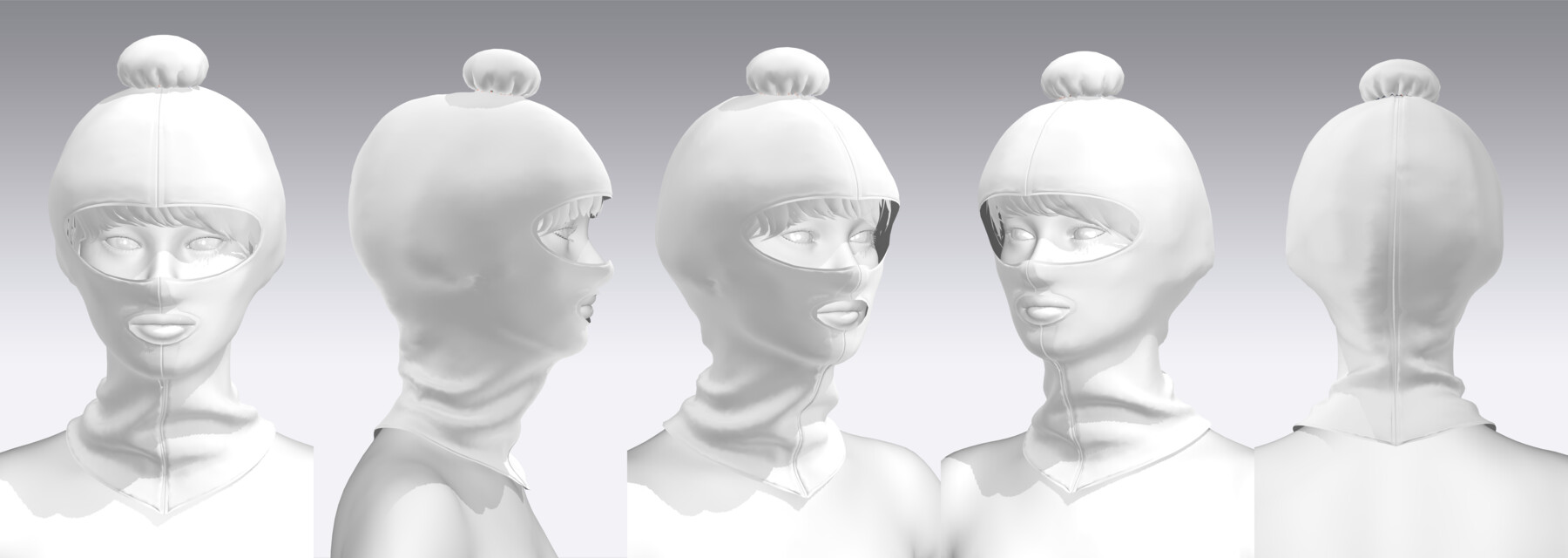 ArtStation - Balaclava Outfits MD CLO 3D zprj project files | Game Assets