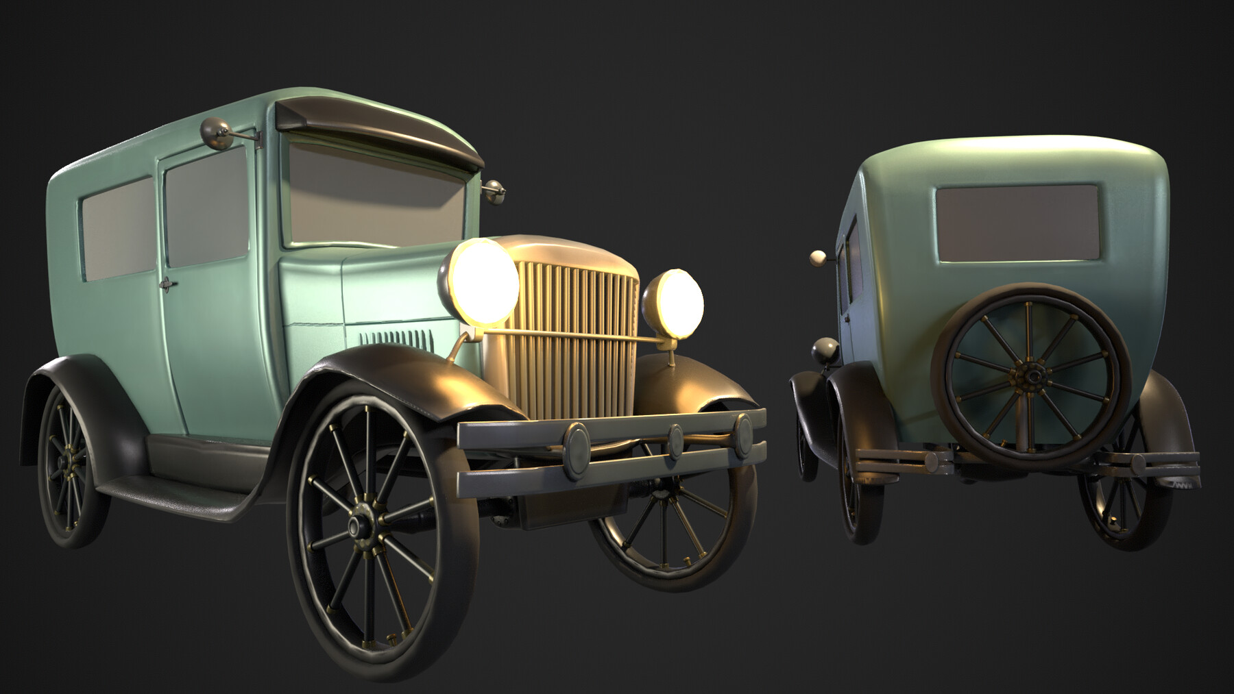ArtStation - 1840s Car 4x4 | Game Assets