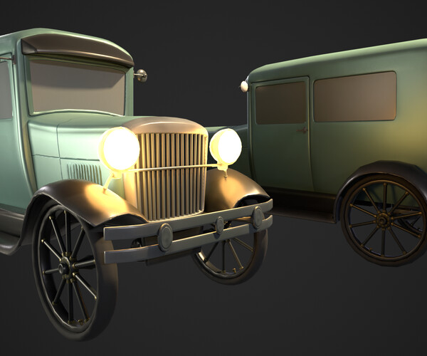 ArtStation - 1840s Car 4x4 | Game Assets