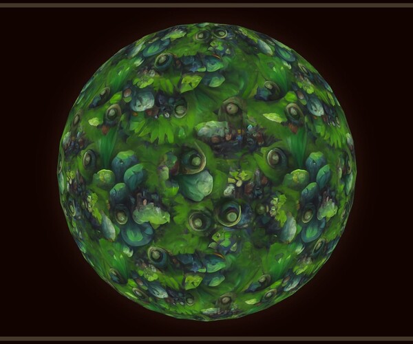 ArtStation - Grass Magic Forest Floor: 10 TEXTURES (Hand-painted ...