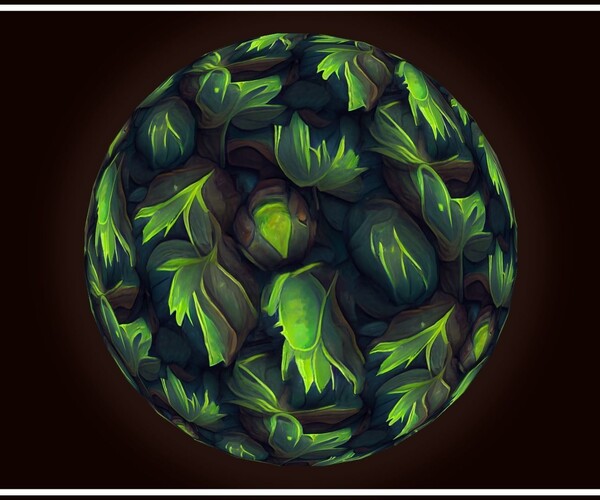 ArtStation - Grass Magic Forest Floor: 10 TEXTURES (Hand-painted ...