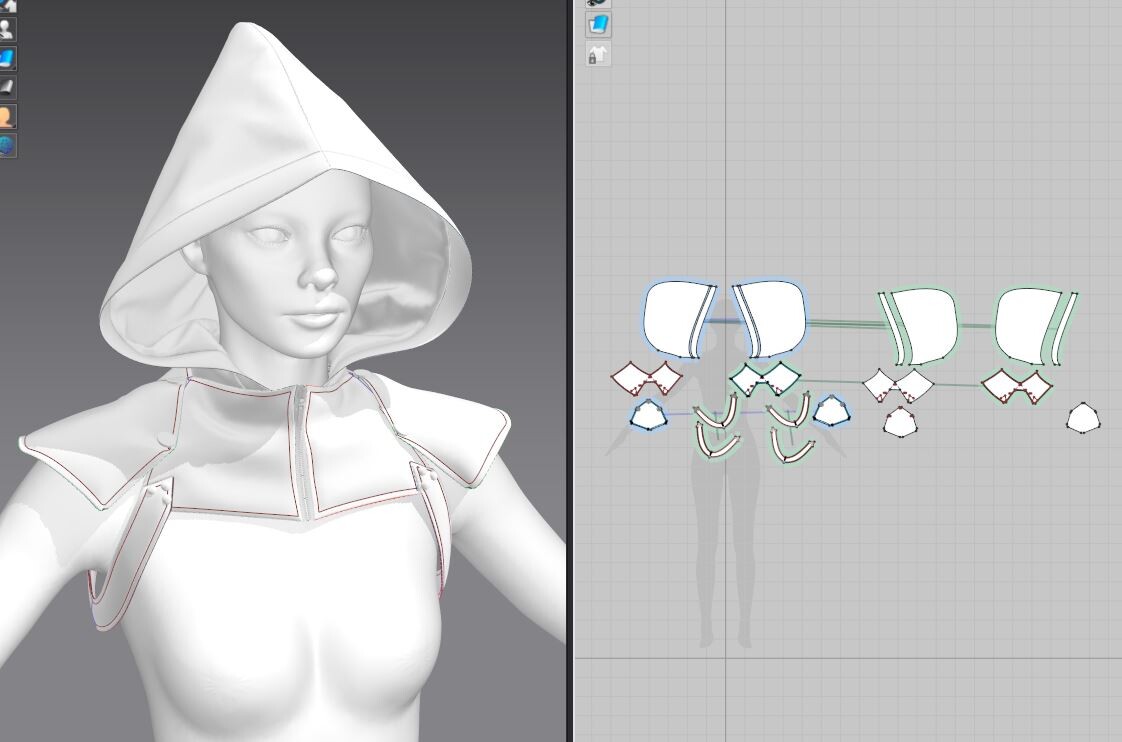 ArtStation - 3 medieval hoods /Marvelous Designer / 4k Textures/Smart ...