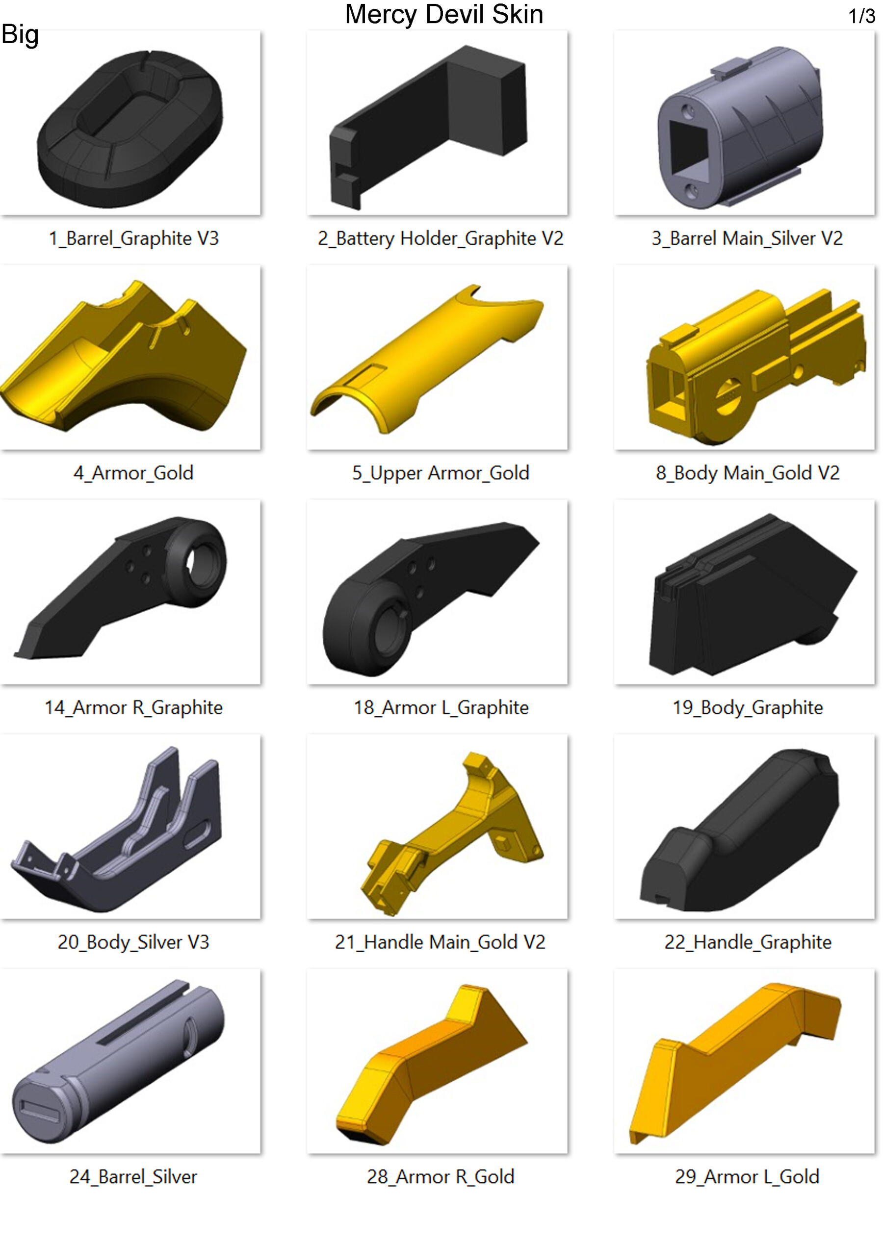 ArtStation - Mercy Blaster Devil Skin - Overwatch - Printable 3d model ...