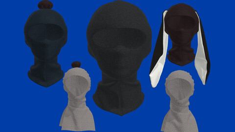 ArtStation - Balaclava Outfits MD CLO 3D zprj project files 3D model ...