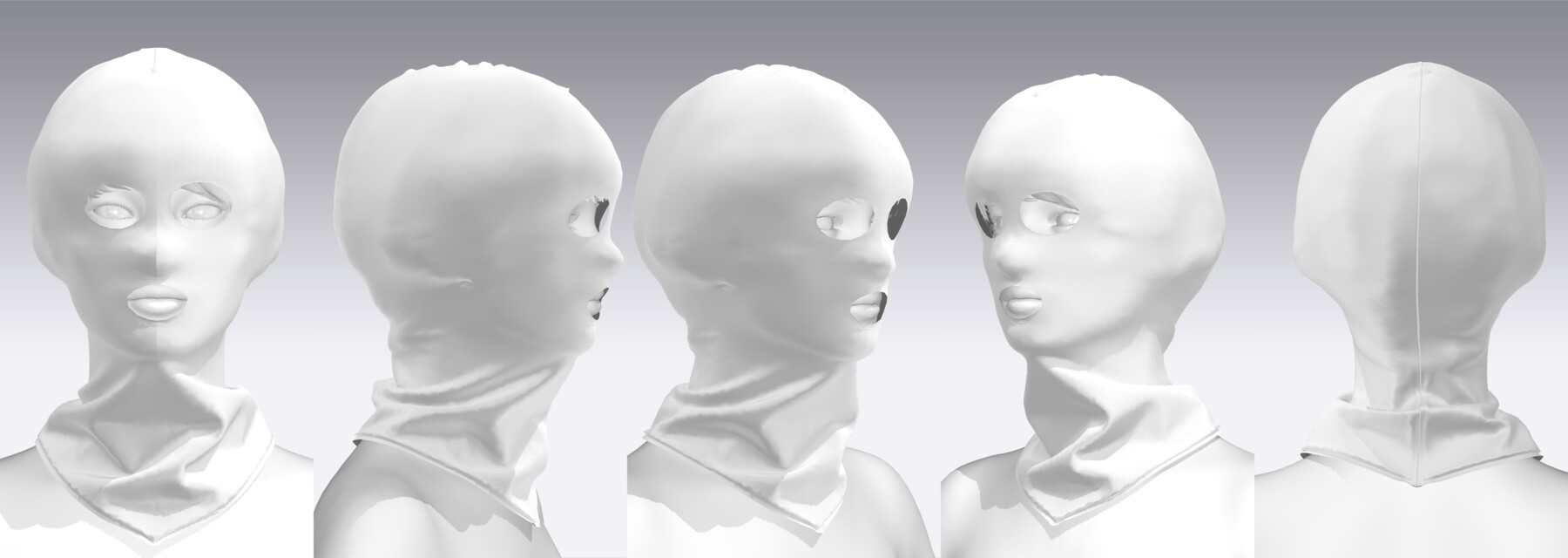 ArtStation - Balaclava Outfits MD CLO 3D zprj project files | Game Assets