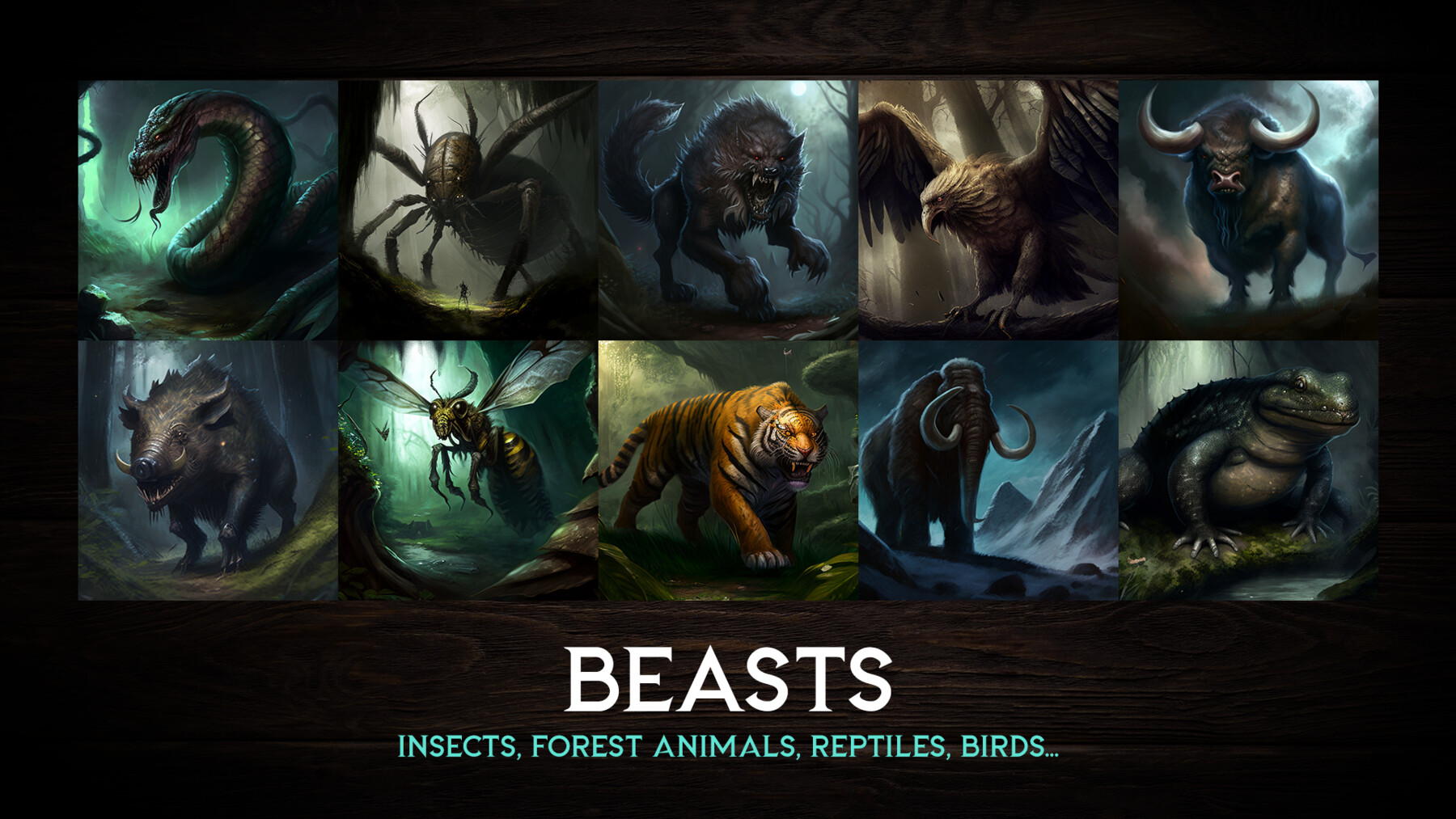 ArtStation - Fantasy Creatures Portraits | Game Assets