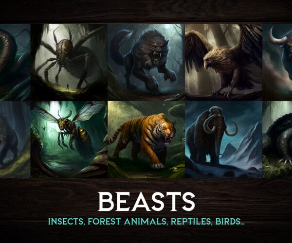 ArtStation - Fantasy Creatures Portraits | Game Assets