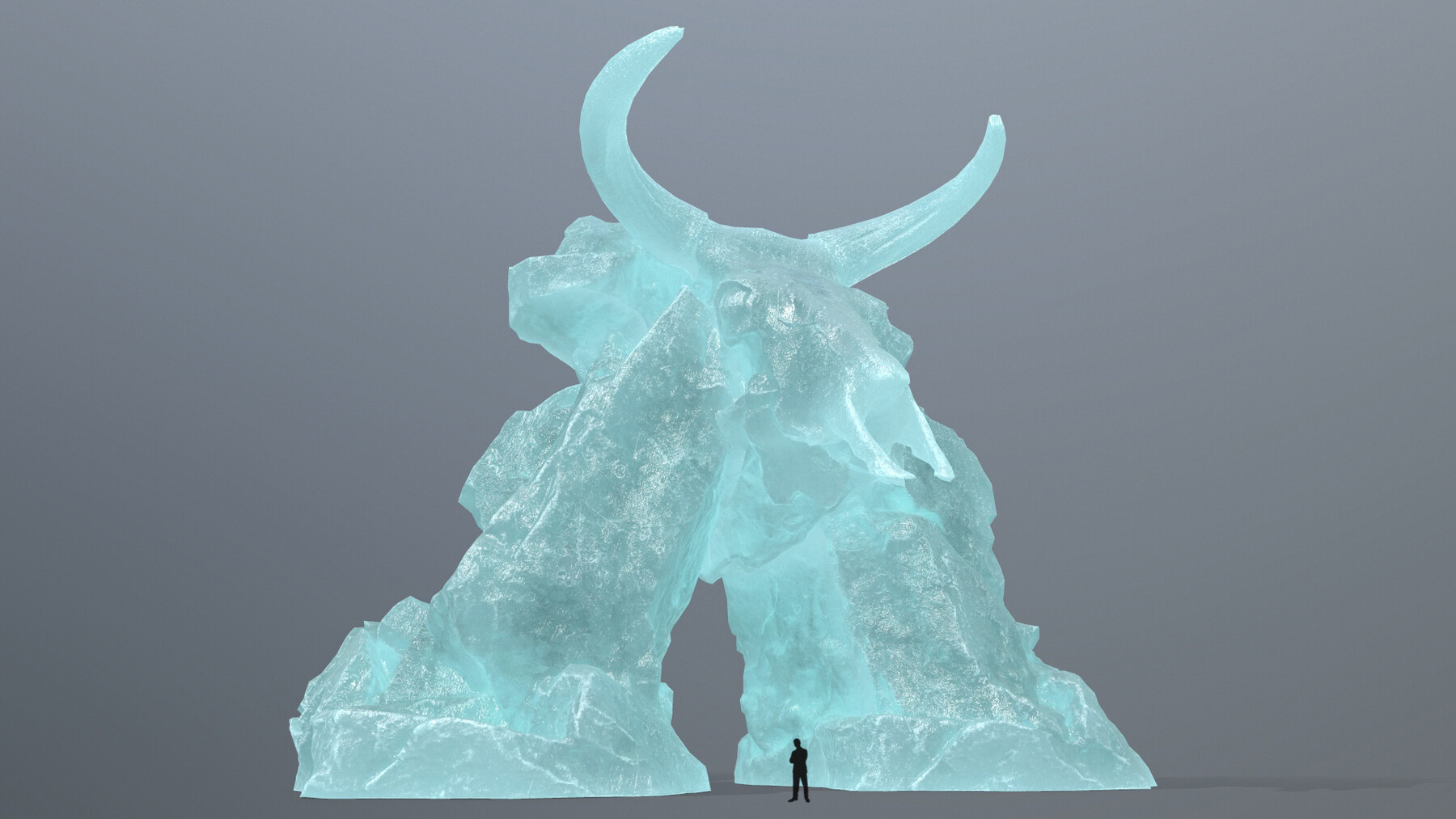 ArtStation - ice skull gate | Game Assets