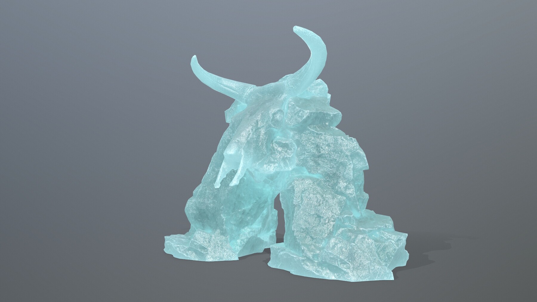 ArtStation - ice skull gate | Game Assets