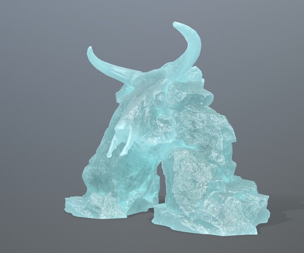 ArtStation - ice skull gate | Game Assets