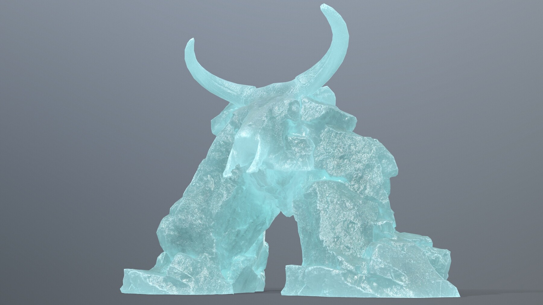 ArtStation - ice skull gate | Game Assets