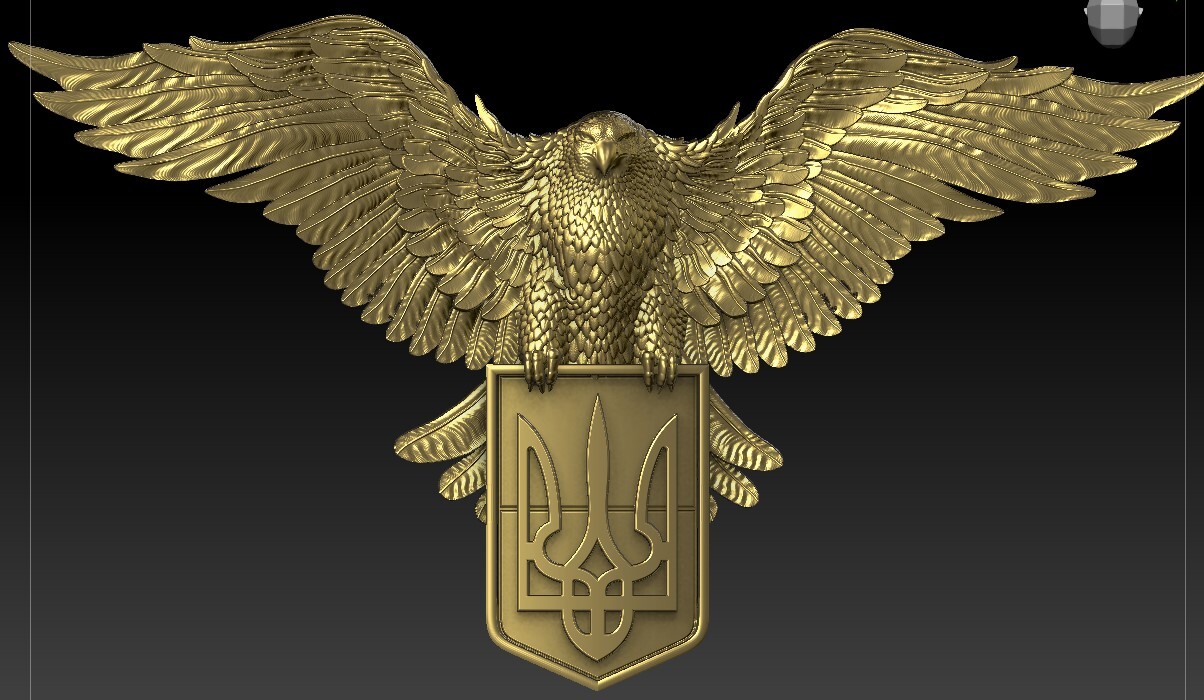 ArtStation - 3d model, Ukrainian eagle | Resources