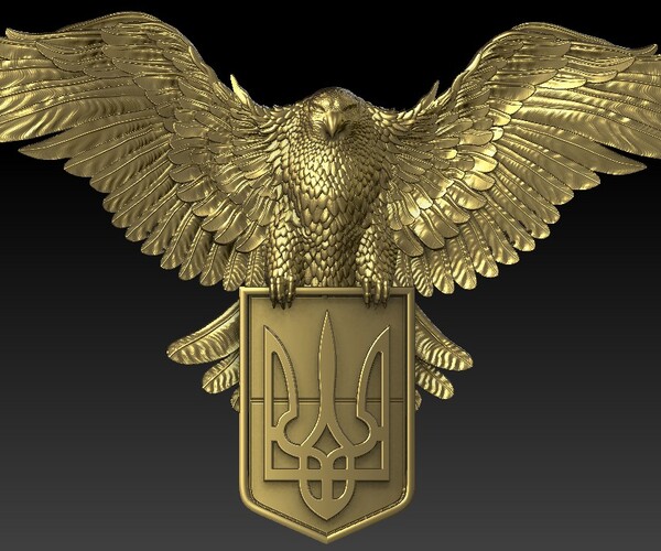 ArtStation - 3d model, Ukrainian eagle | Resources