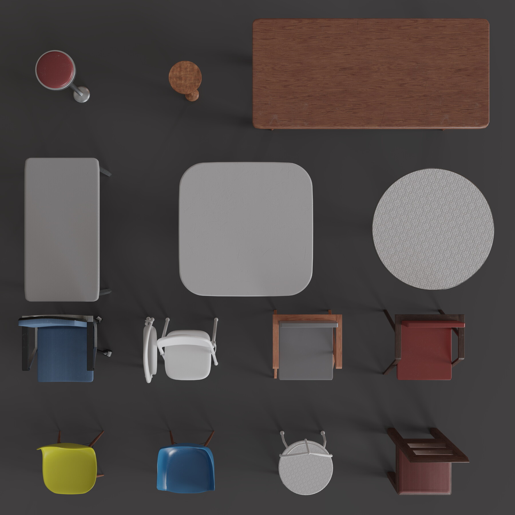 ArtStation - Chairs and Tables | Game Assets