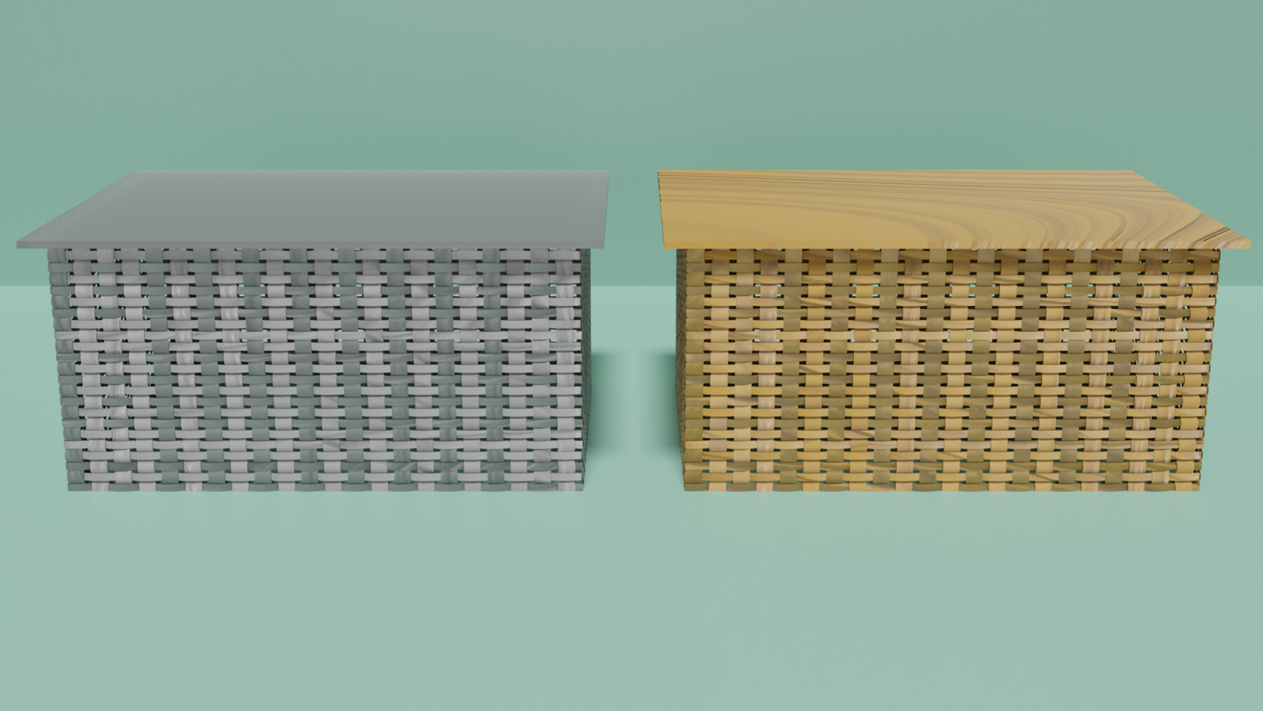 ArtStation - Wicker Tables Set 3D Model | Resources