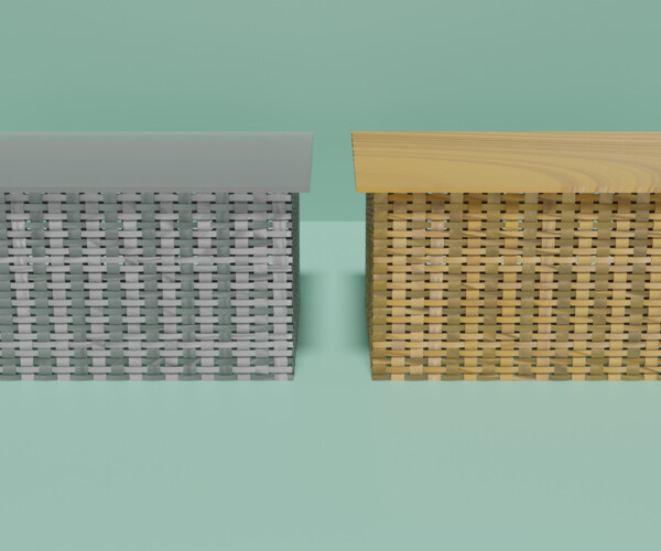 ArtStation - Wicker Tables Set 3D Model | Resources
