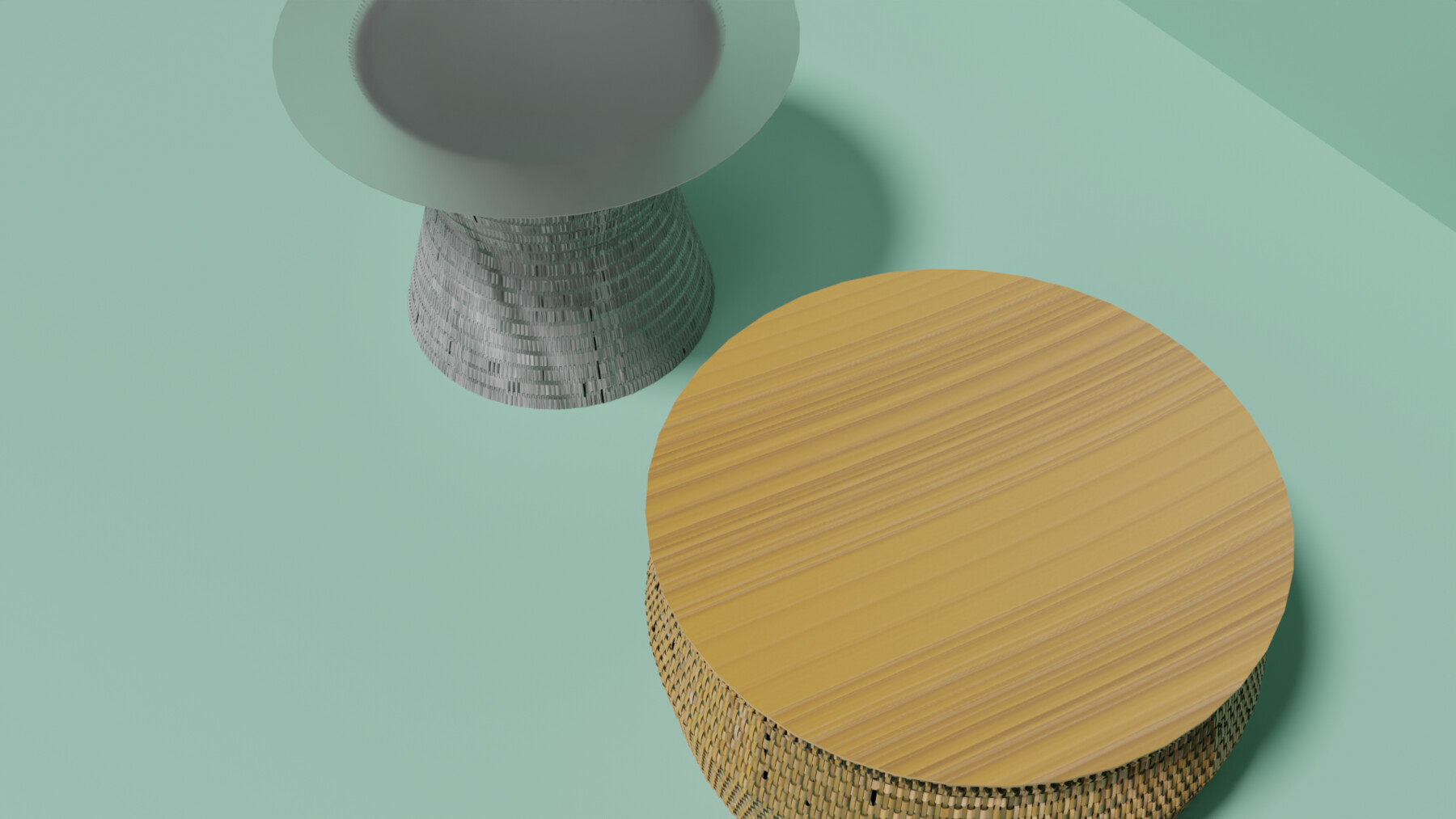 ArtStation - Wicker Tables Set 3D Model | Resources