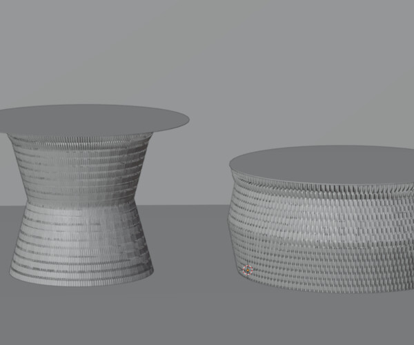 ArtStation - Wicker Tables Set 3D Model | Resources