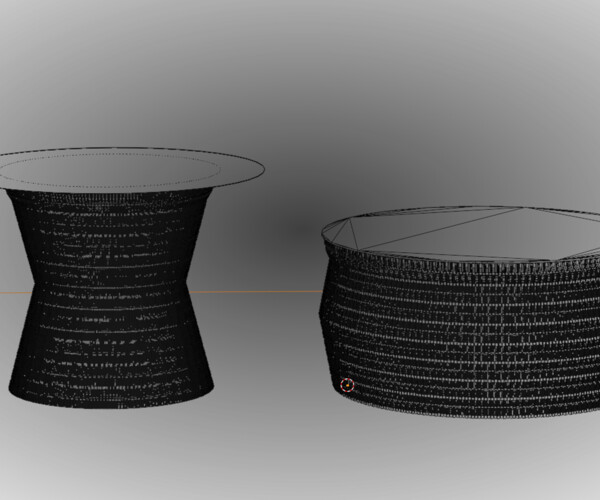 ArtStation - Wicker Tables Set 3D Model | Resources