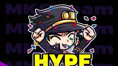 ArtStation - Twitch emotes jojo jotaro hype | Artworks