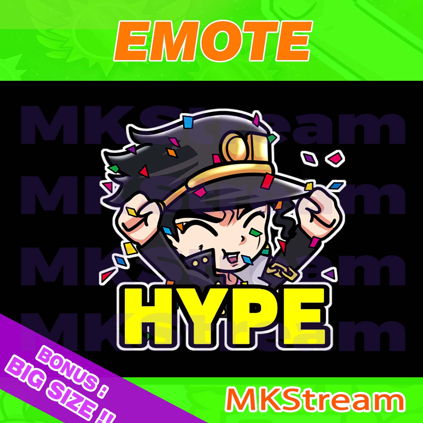 ArtStation - Twitch emotes jojo jotaro hype | Artworks