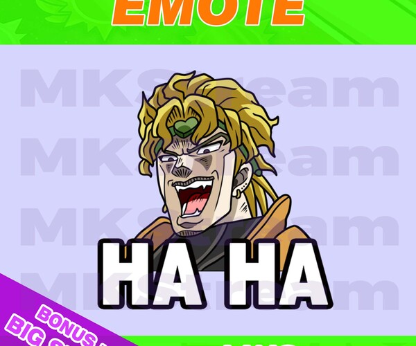 ArtStation - Twitch emotes jojo dio brando laugh | Artworks