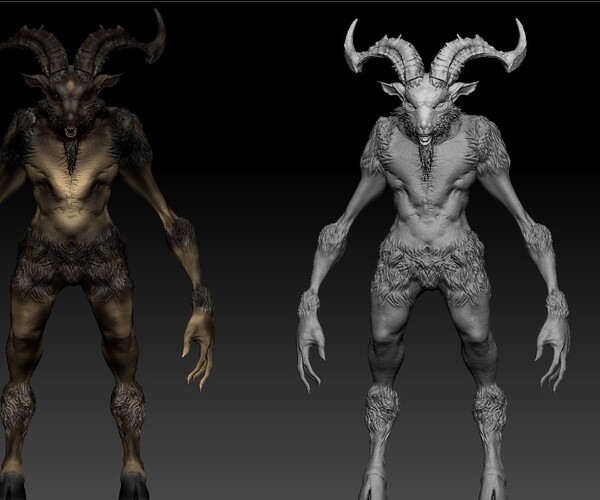 ArtStation - goatMan | Game Assets