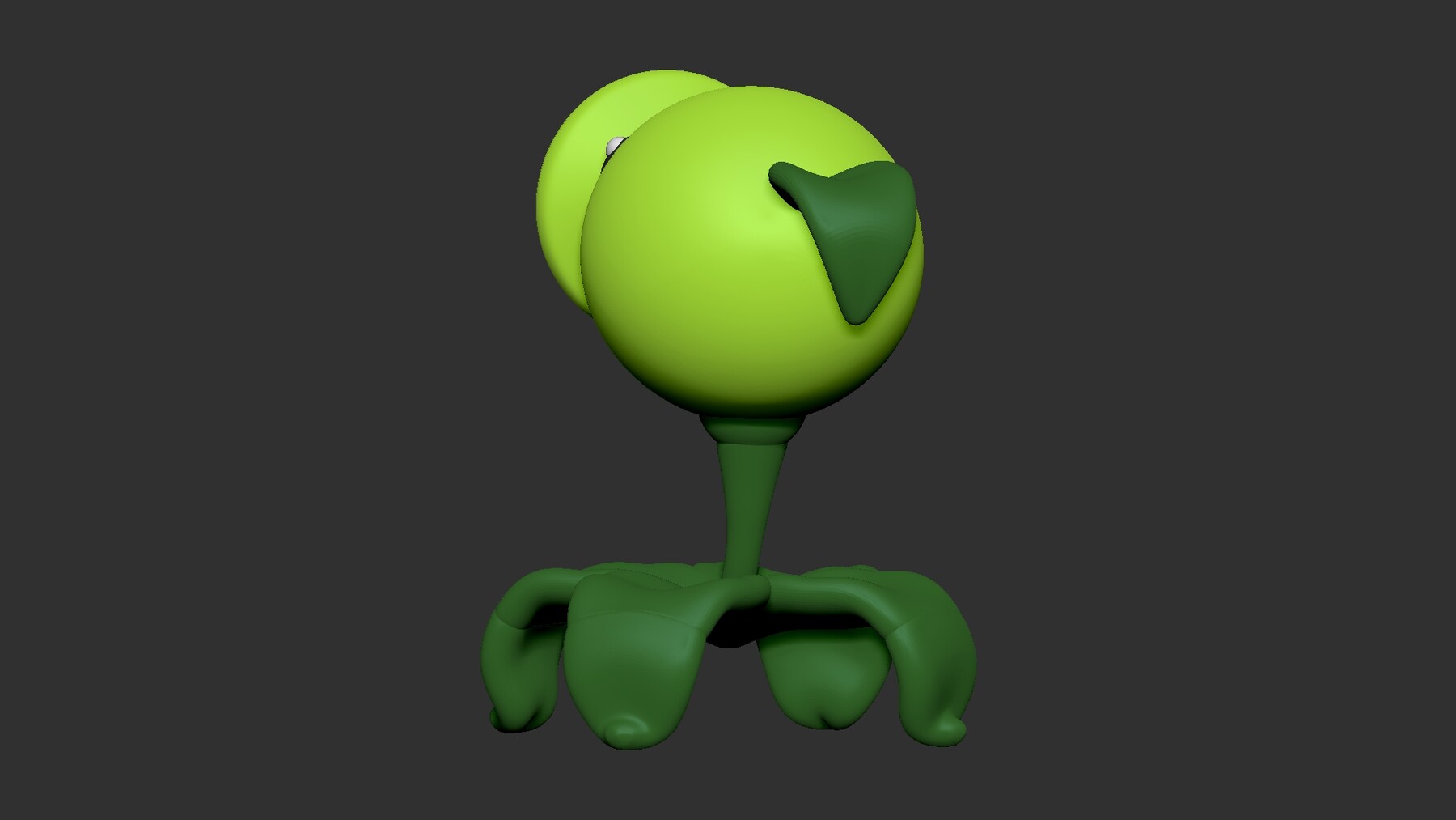 ArtStation - Peashooter from Plants vs Zombies - 3D Print Model | Resources