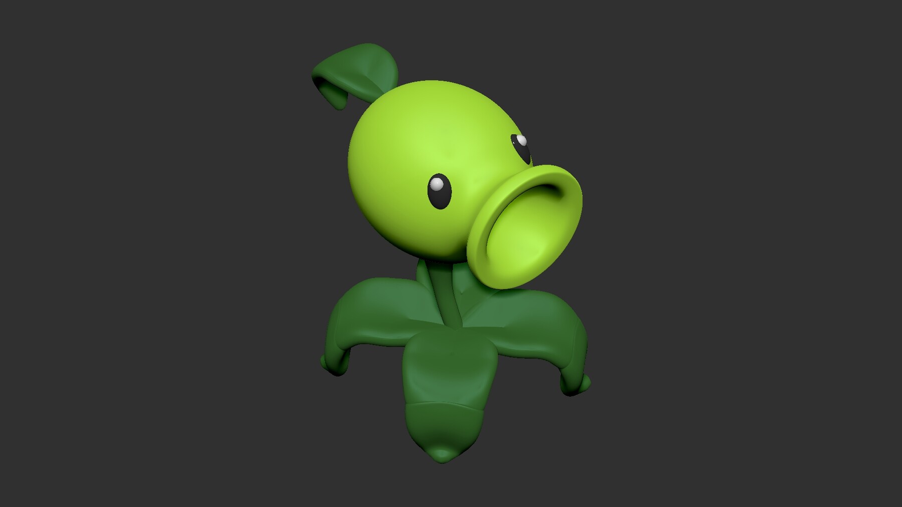 ArtStation - Peashooter from Plants vs Zombies - 3D Print Model | Resources