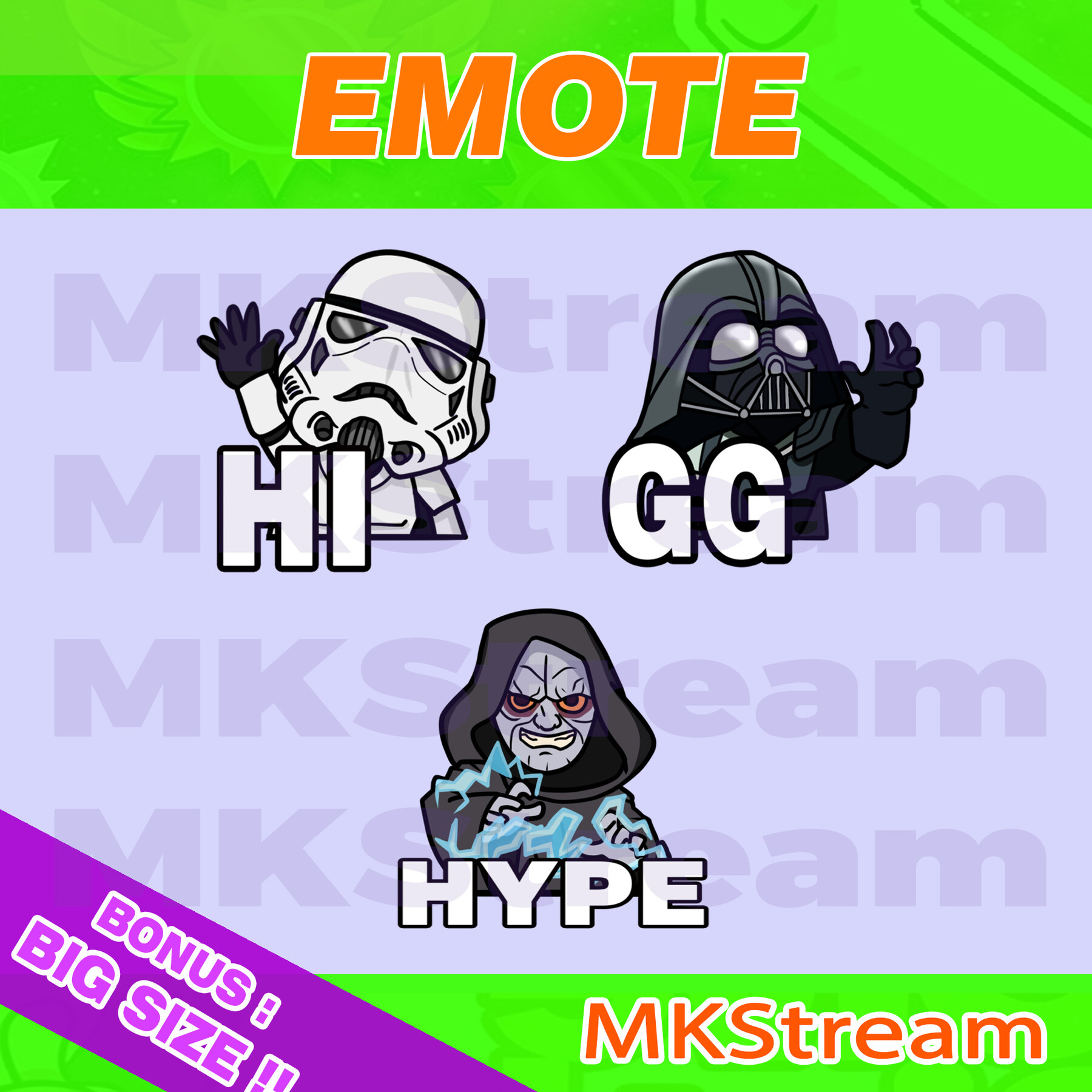 ArtStation - Twitch emotes star wars villain pack | Artworks