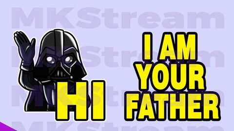ArtStation - Twitch emotes star wars darth vader pack | Artworks