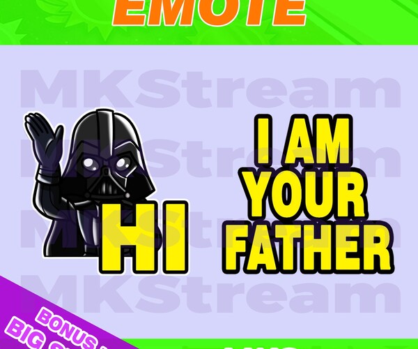 ArtStation - Twitch emotes star wars darth vader pack | Artworks