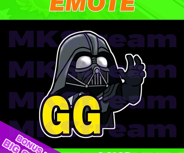 ArtStation - Twitch emotes star wars darth vader gg | Artworks