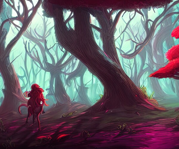 ArtStation - Mythical Forest set | Artworks