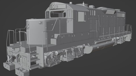 ArtStation - Diesel Train Locomotive GE P30CH | Resources