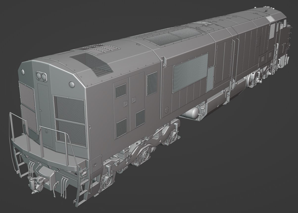 ArtStation - Diesel Train Locomotive GE P30CH | Resources
