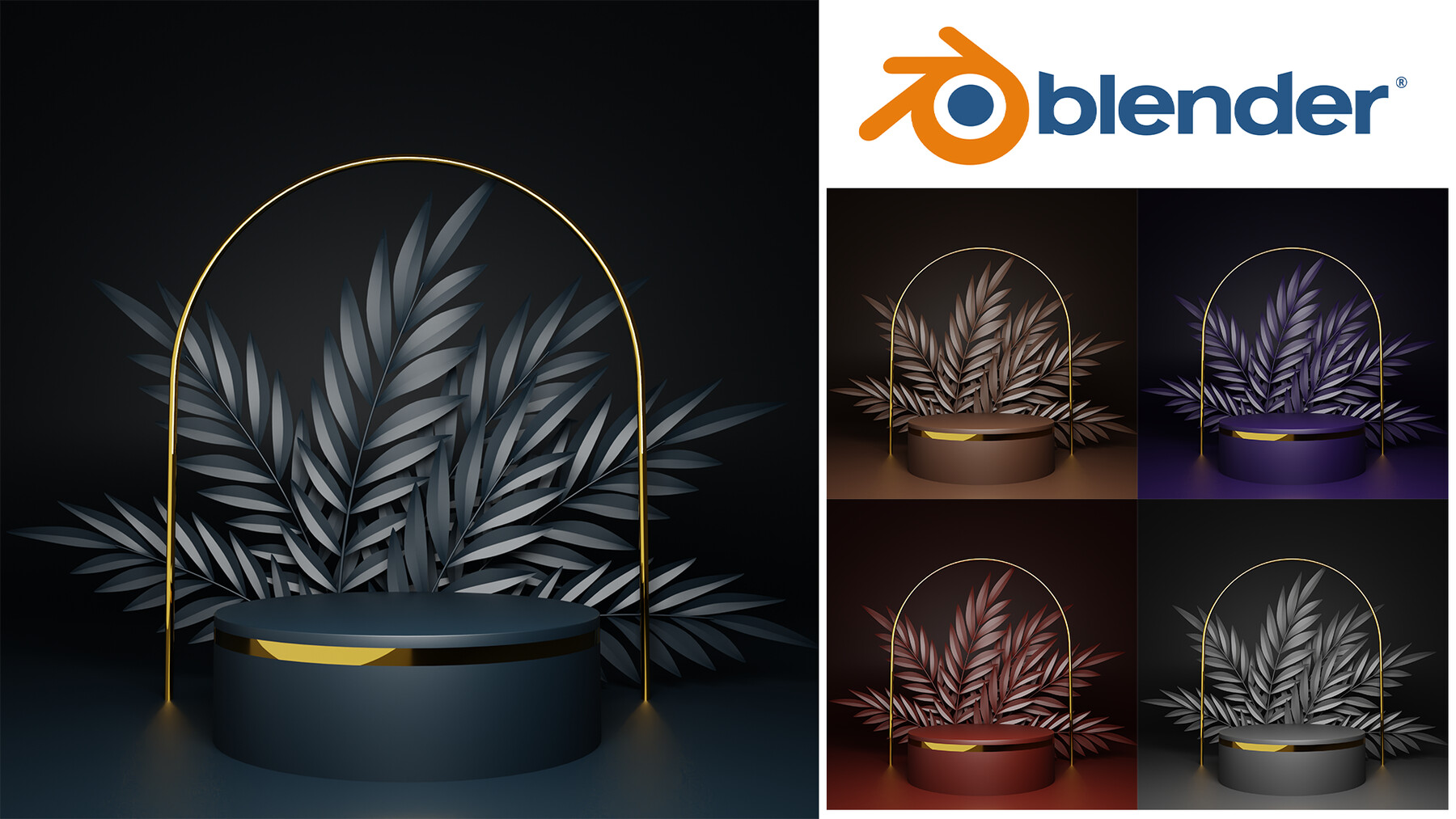 ArtStation - 3d rendering of pastel color backdrop blender 3.x | Resources