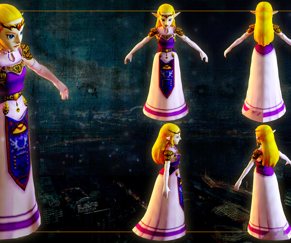 ArtStation - 12 Female Elf Characters_ 3d models | Resources