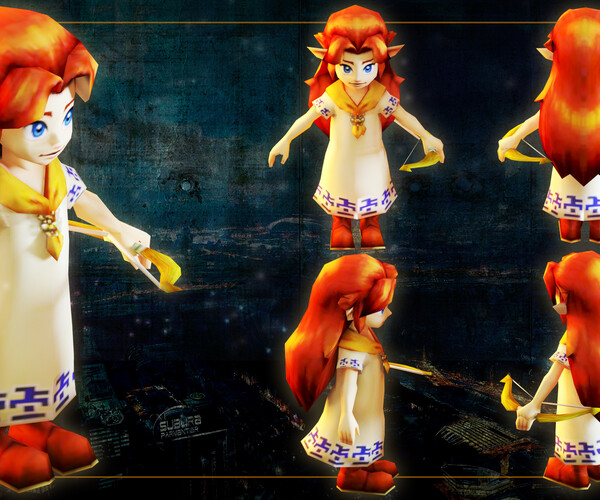 ArtStation - 12 Female Elf Characters_ 3d models | Resources