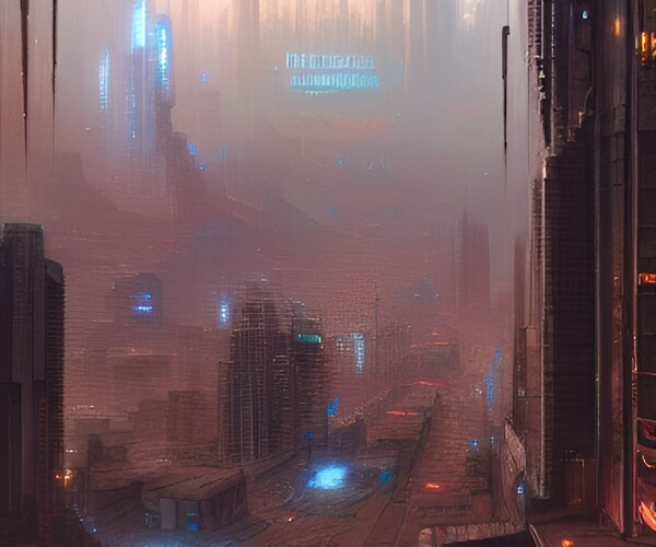 ArtStation - 1055 cyberpunk city 1900 jpg pack wombo art | Artworks