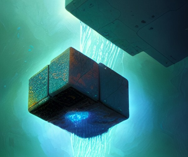 ArtStation - 1077 alien cube 4400 jpg pack wombo art | Artworks