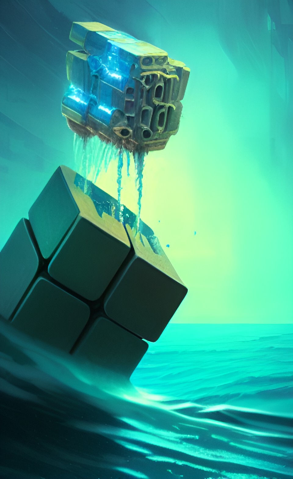 ArtStation - 1077 alien cube 4400 jpg pack wombo art | Artworks