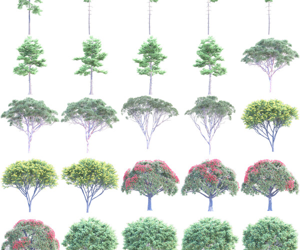 ArtStation - Tree cutout png 4k & psd (Alder, Maple, Weeping willow ...