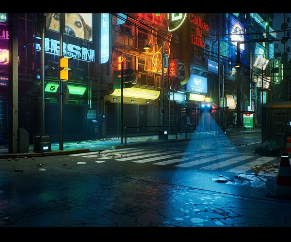 ArtStation - Cyberpunk Environment MegaBundle / 10 packs in 1 | Game Assets