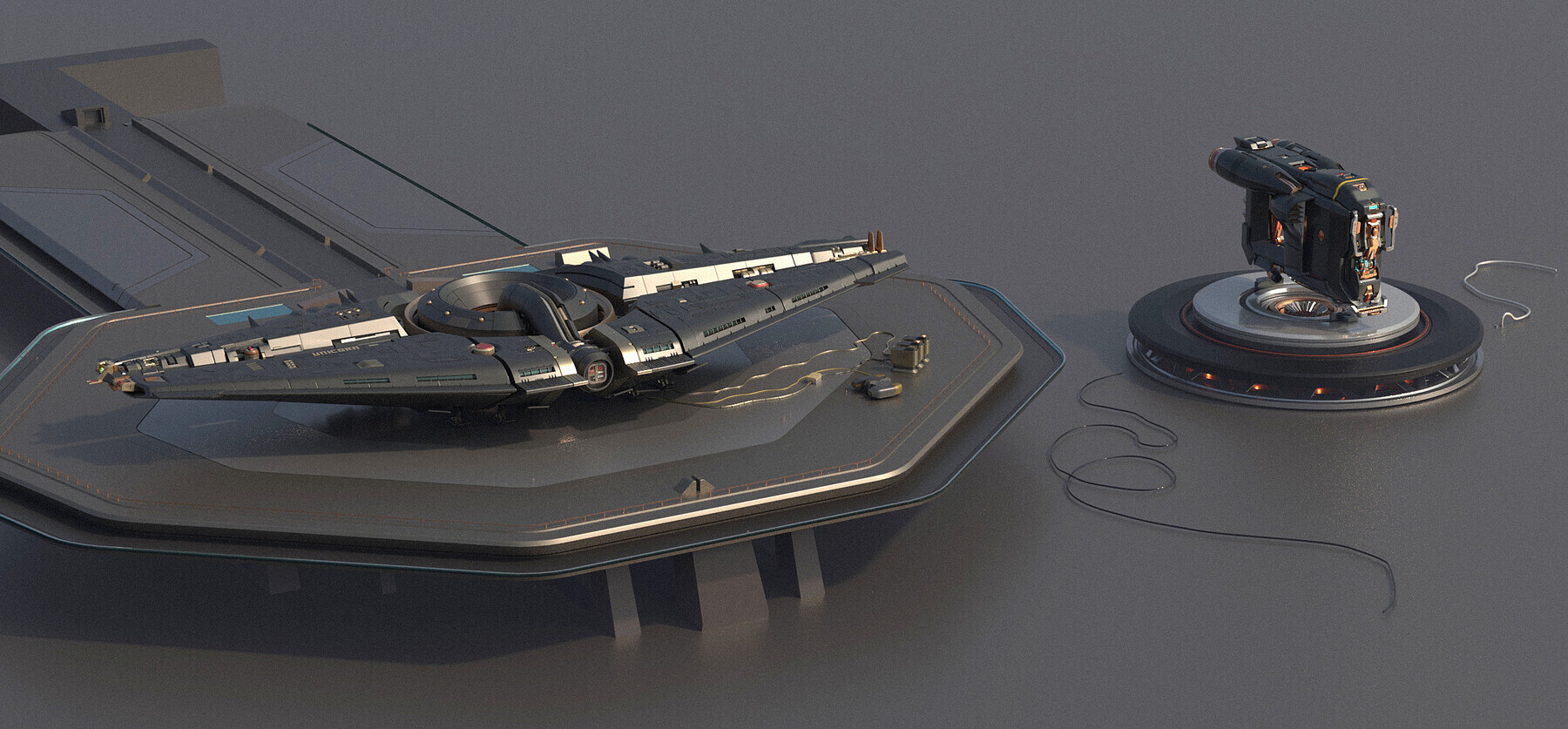 ArtStation - Scifi Spaceship Megapack | Game Assets